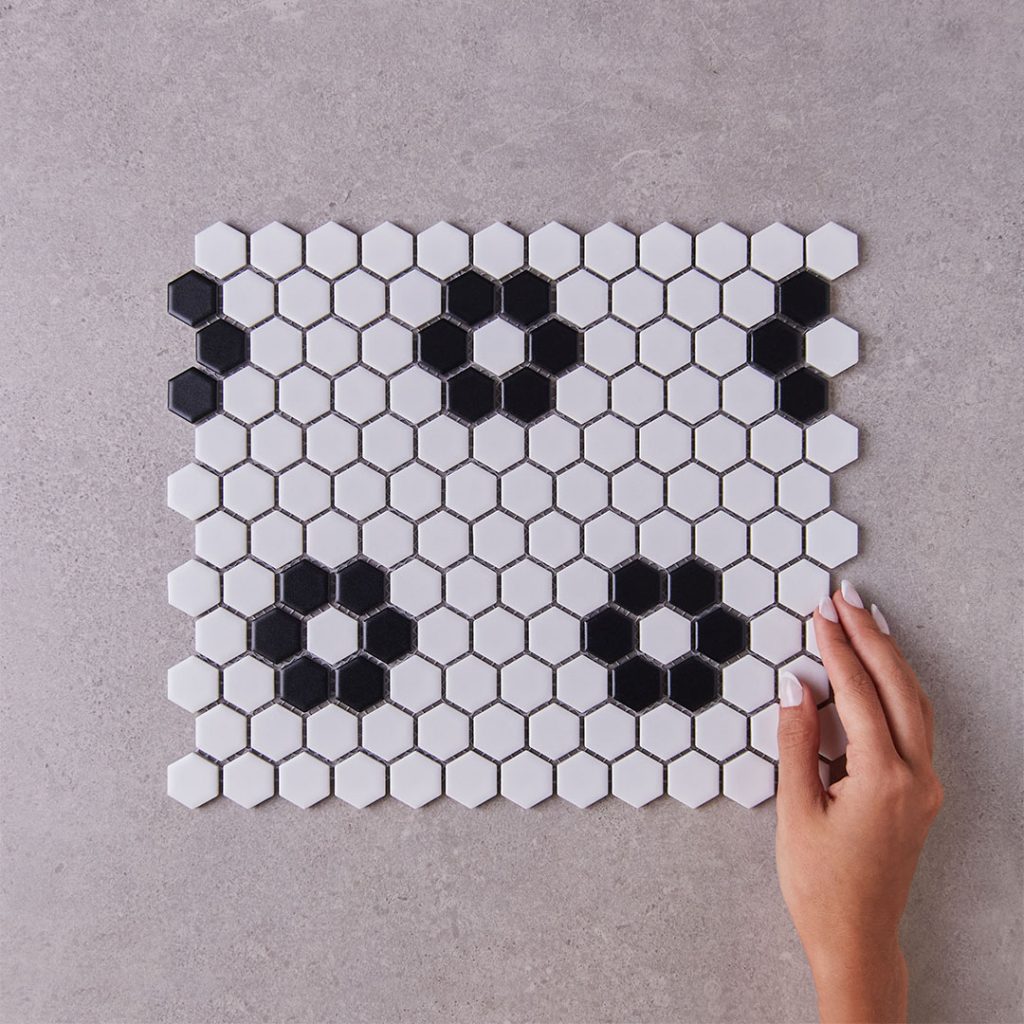 Hexa Flower Matte - Fika Mosaicos